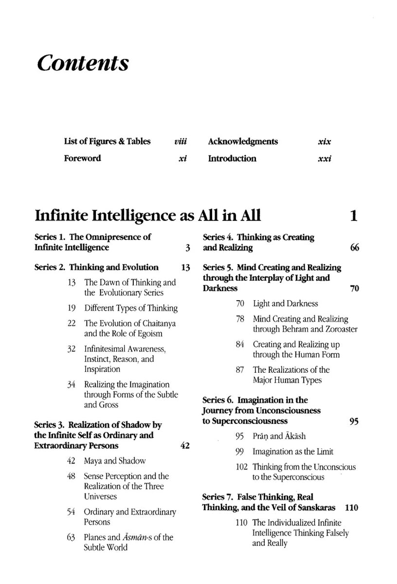 Infinite Intelligence by Meher Baba – Meher Baba Books
